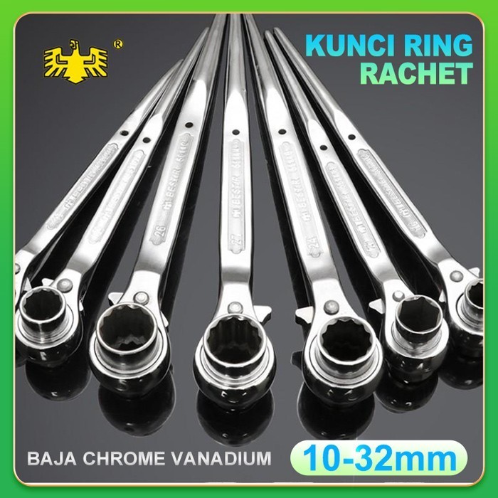 Jual Kunci Ring Rachet Skafolding Torsi 2 Arah Bolak-Balik Kunci ...