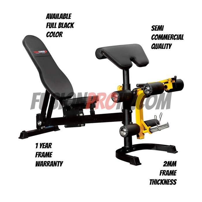 Jual Multi FID Bench Scott Leg Extension Curl Preacher BK-3004 Home Gym ...