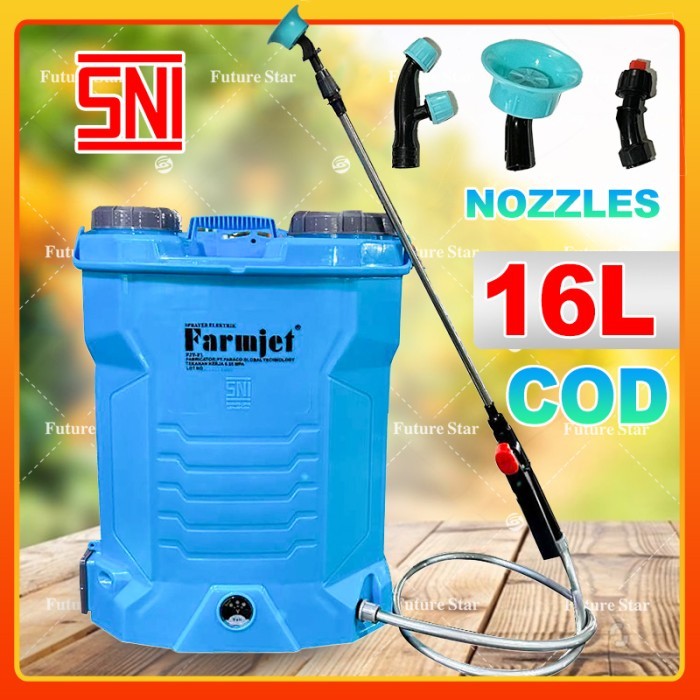 Jual SNI Merek Farmjet Guarantee Original Sprayer Elektrik Tangki 16 Liter Alat Semprot Tangki ...