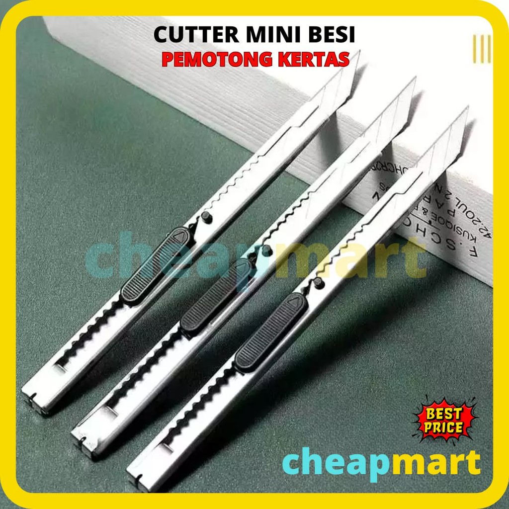 Jual CUTTER MINI BESI Pisau Kater Pisau Seni Cutter Kuter Small Cuter ...