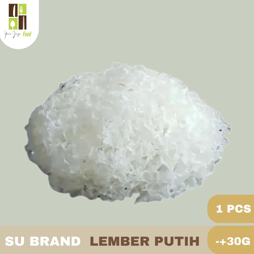 Jual SU Brand Snow White Fungus / Lember Putih / Jamur Putih Kering ...