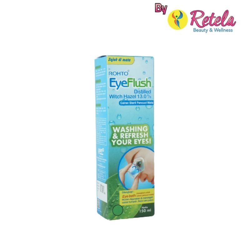 Jual CAIRAN PENCUCI MATA ROHTO EYEFLUSH 150ML | Shopee Indonesia