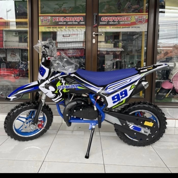 Jual MINI MOTOR TRAIL CROSS 2T MATIC MODEL SIMBA 50CC DOBLE STARTER ...
