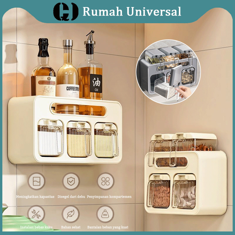 Jual Rak Bumbu Set Rak Penyimpanan Dapur Rak Bumbu Gantung Minimalis ...