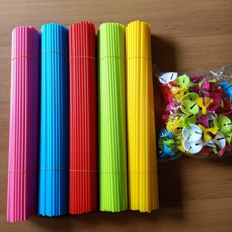 Jual Stick Balon Latex 40cm Stik Gagang Balon + Cup Trasnparan Putih ...