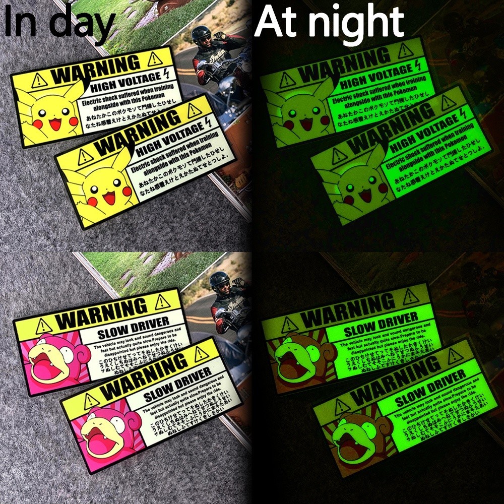 Jual Stiker Anime Pokemon Reflektive Stiker Warning Anime Pokemon ...