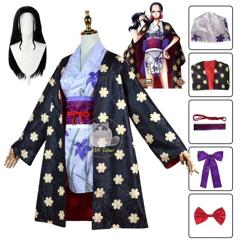 Jual PREORDER Anime Nico Robin Cosplay Costume Nico Robin Wano Uniform ...