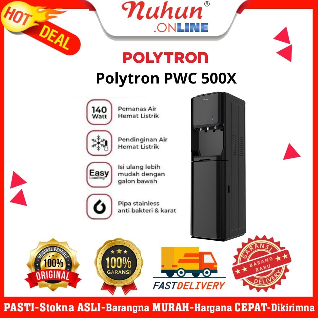 Jual DISPENSER POLYTRON GALON BAWAH PWC 500X | Shopee Indonesia