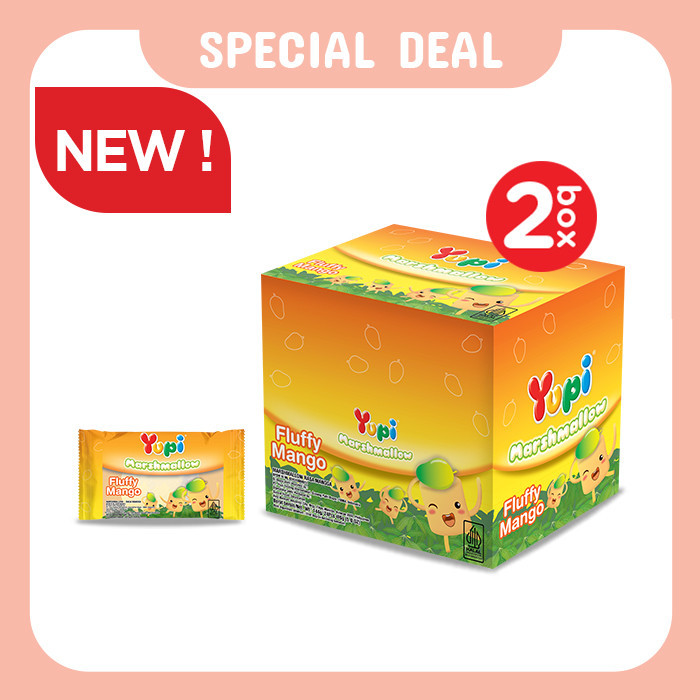 Jual Duo Box Yupi Marshmallow Fluffy Mango | Shopee Indonesia