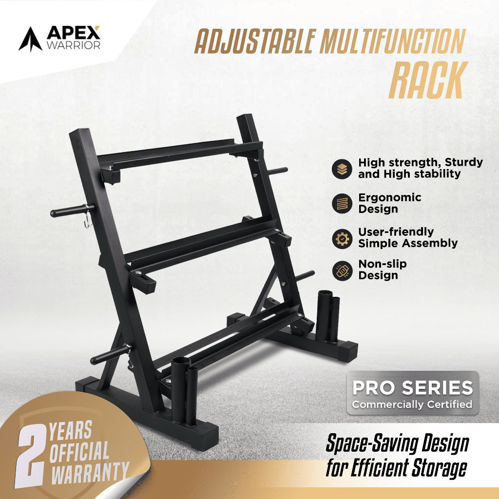 Jual Apex Warrior Multifunction Dumbbell Rack Home Gym - Rak Dumbbell ...
