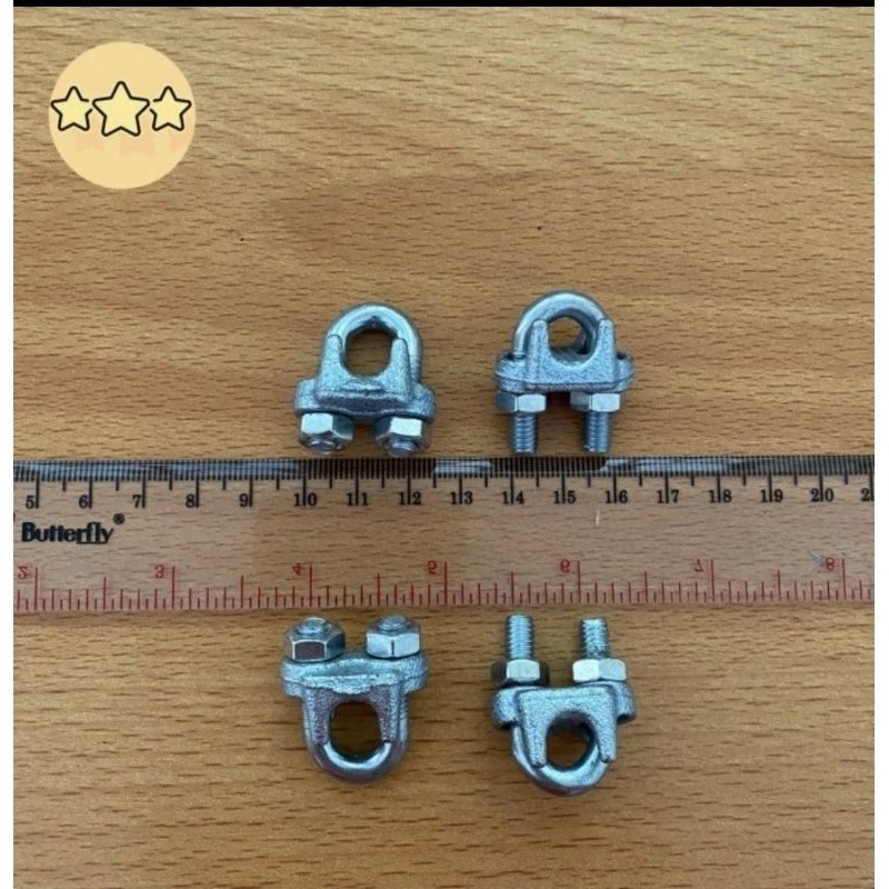 Jual 6MM KLEM CLIP CLAMP KAWAT SELING SLING WIRE ROPE KUALITAS BOLEH ...