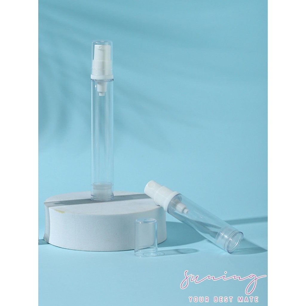 Jual Botol Transparan Pump Airless Botol Pump For Lotion 5/10ml-Suning ...