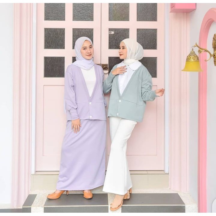 Jual Cardigan Wanita Lucu Baju Lengan Panjang Cewek Outfit Kekinian ...