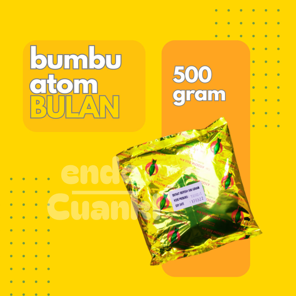 Jual ATOM BULAN 500 Gr Bumbu Penyedap Cap Atoom Bulan Bumbu Cilok Bumbu ...