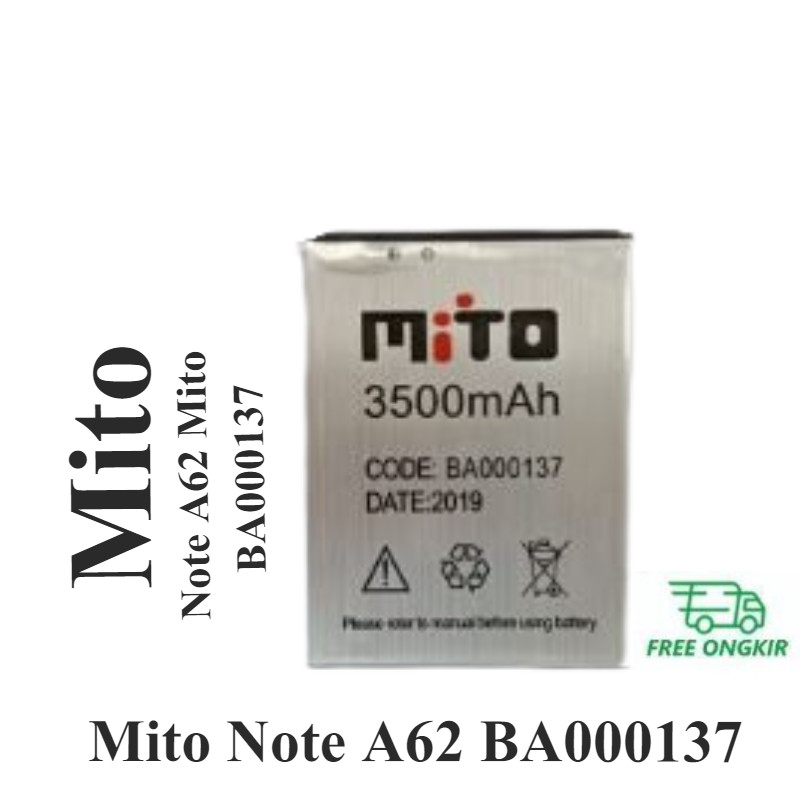 Jual Baterai Batre Hp Mito Note A62 Batere Mito BA000137 | Shopee Indonesia