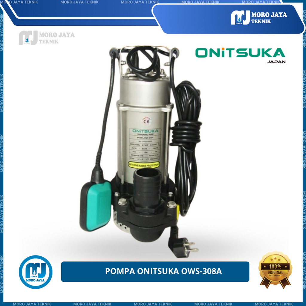 Jual Pompa Celup Air Kotor Sewage Pump ONiTSUKA OWS-308A Auto 220V 1,5Hp 3" | Shopee Indonesia