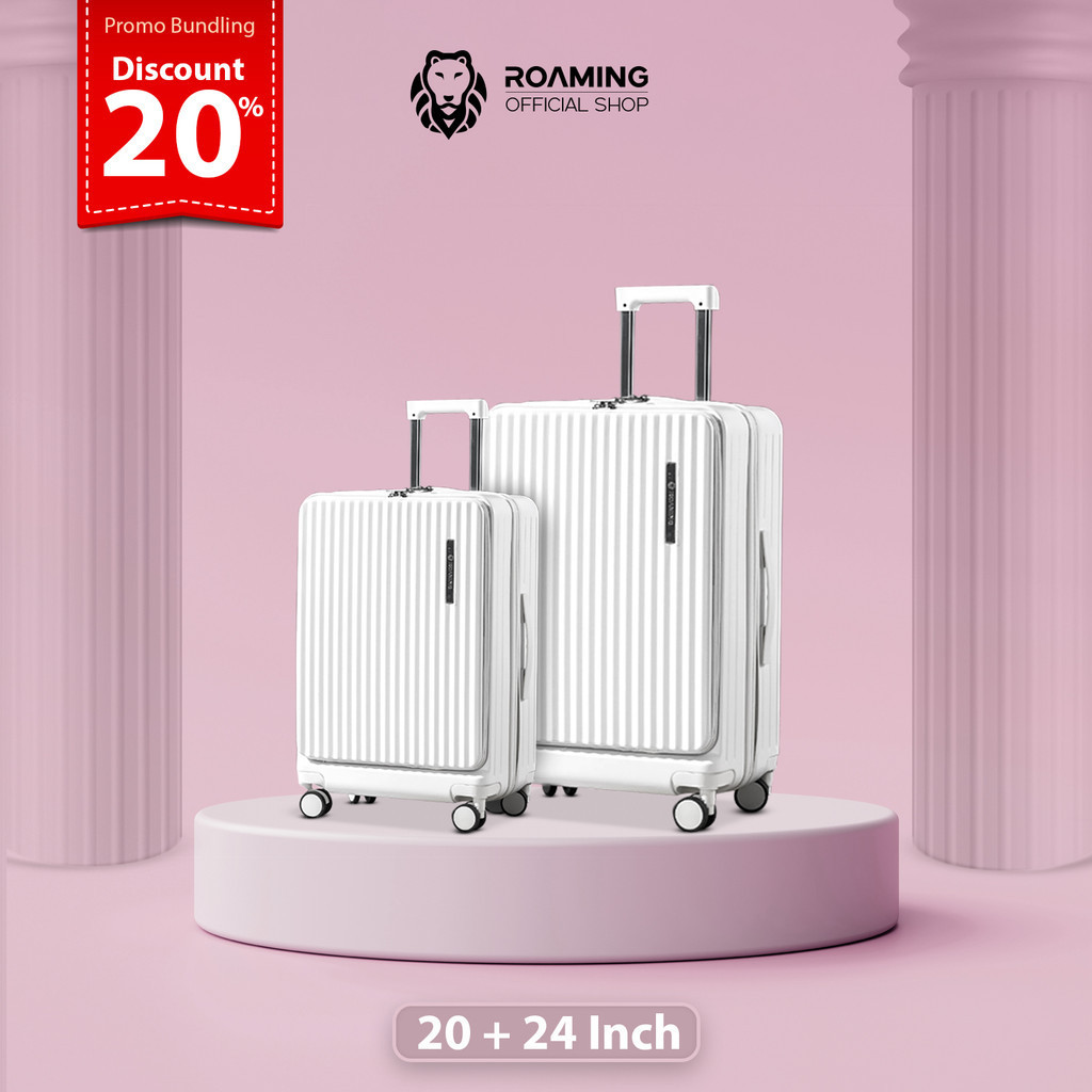 Jual [SET] Roaming Koper Laptop Kabin & Bagasi K008 Size 20+24 Inch ...