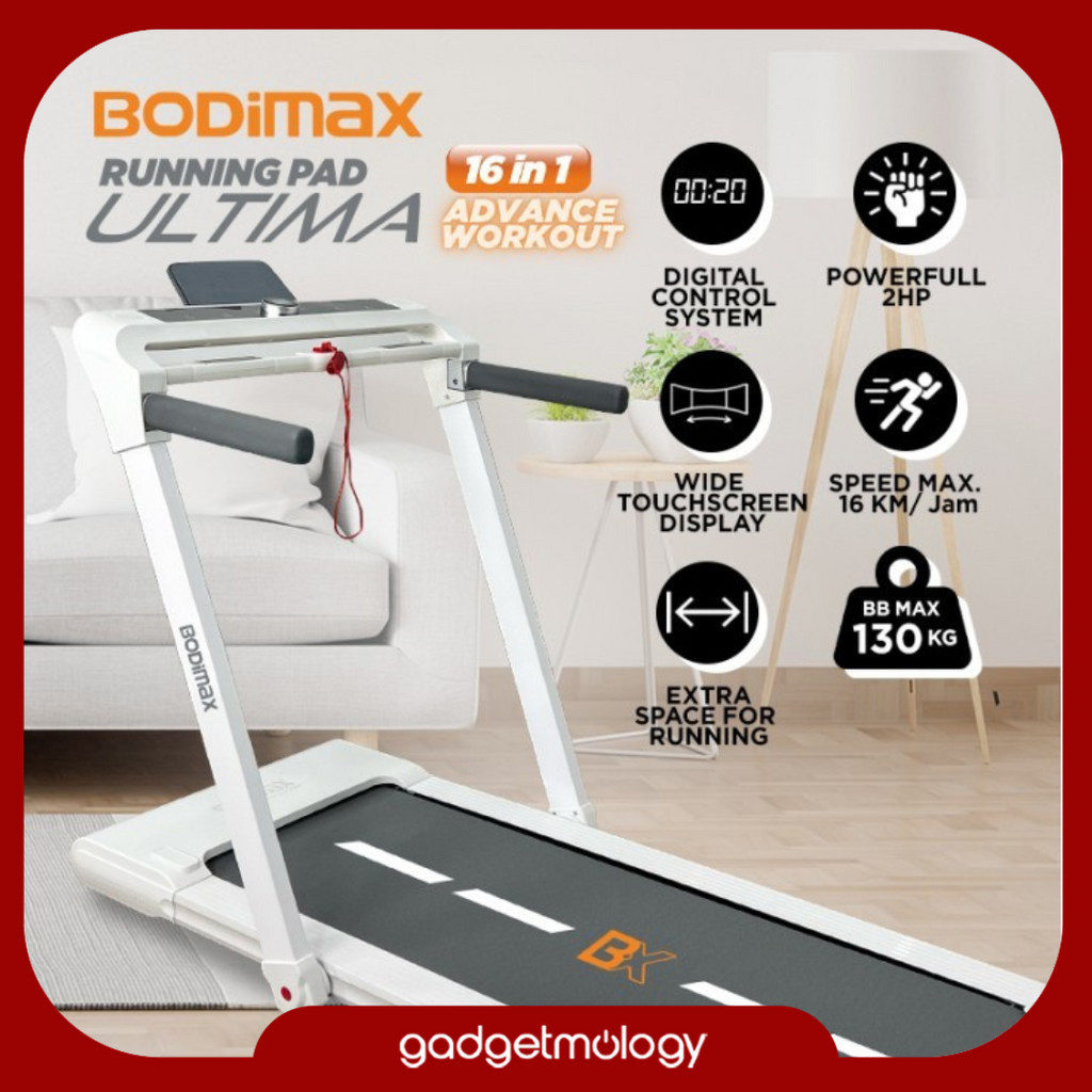 Jual BODIMAX RUNNING PAD ULTIMA - Treadmill Running Walking Pad Alat ...