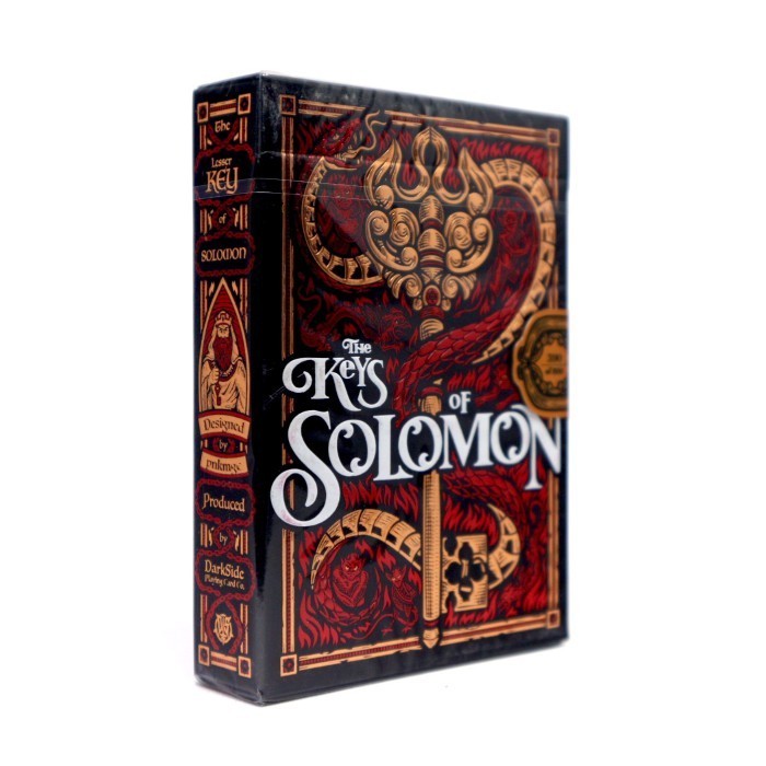 Jual Kartu Remi The Keys Of Solomon Red Blood Pact Playing Cards (Rare ...
