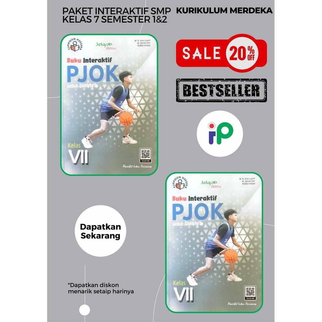 Jual Buku Interaktif PJOK SMP Kelas 7 Semester 1&2 Kurikulum Merdeka Intan pariwara Tahun 2024 ...