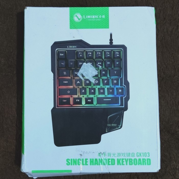 Jual Limeide GK103 Single Handed Keyboard Gaming RGB | Shopee Indonesia