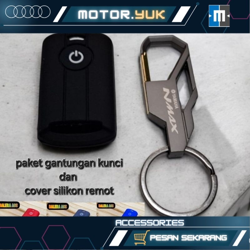 Jual Paket Cover Silikon Remote Nmax Turbo Neo S Techmax Gantungan ...