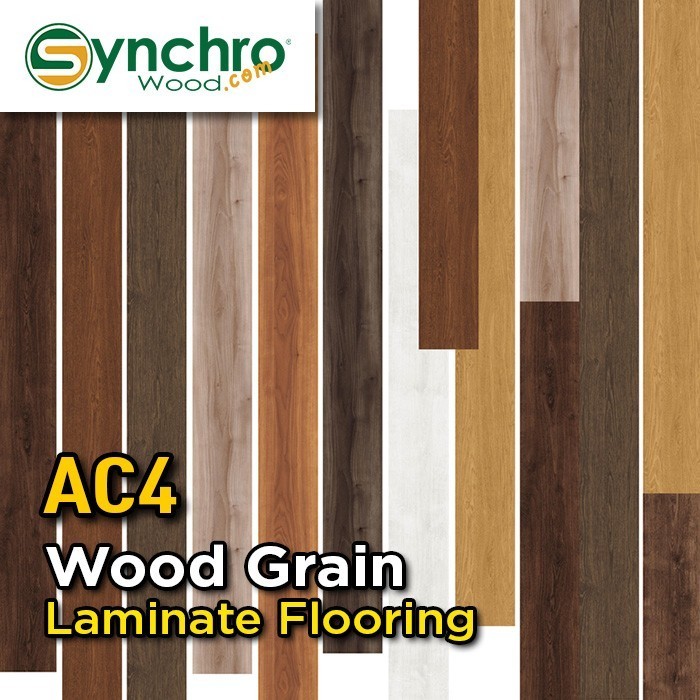 Jual Lantai Kayu Wood Flooring Synchrowood AC4 Laminated Flooring ...