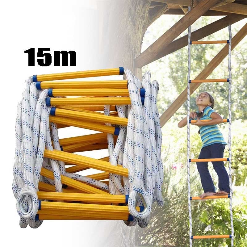 Jual 15 Meter Tangga Tali Kapal Nylon Fire Escape Ladder Tangga Tali ...