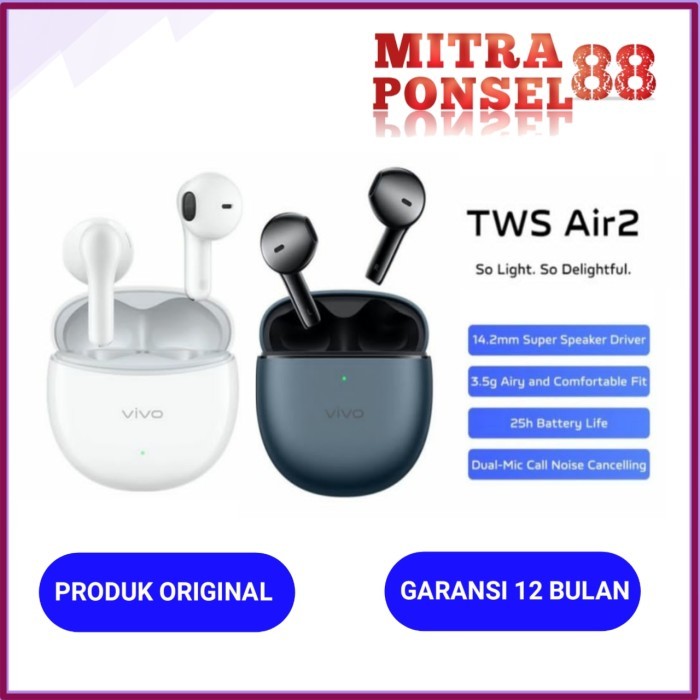 Jual VIVO TWS AIR2 | EARPHONE BLUETOOTH VIVO TWS AIR 2 GARANSI RESMI VIVO - Tws v-fans | Shopee ...