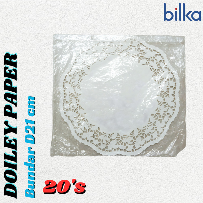 Jual KERTAS Renda Doiley Paper (Uk D21 cm) 20's | Shopee Indonesia