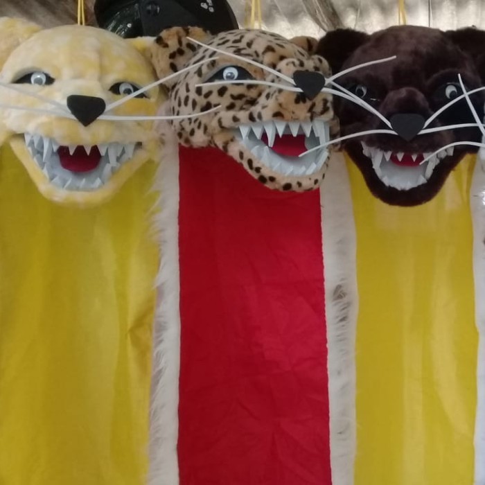 Jual mainan anak topeng Barongsai karekter macan custom singa | Shopee ...