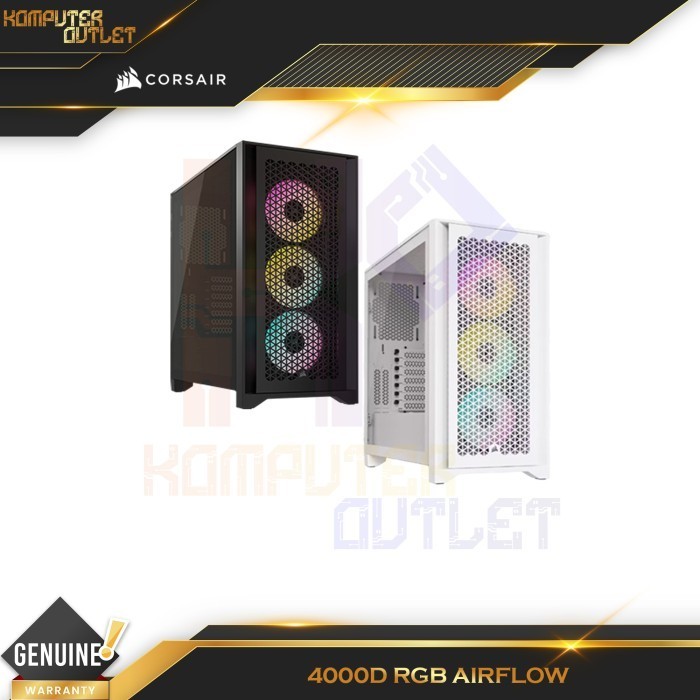 Jual CORSAIR 4000D RGB AIRFLOW - MID TOWER ATX TEMPERED GLASS - PC ...