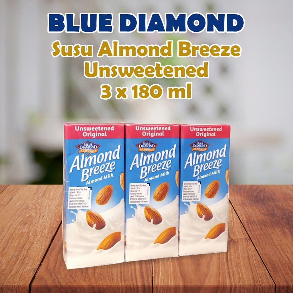 Jual BLUE DIAMOND Susu Almond Breeze Milk Rasa Unsweetened180 ml | Shopee Indonesia