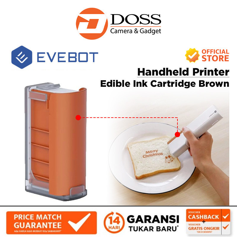 Jual Evebot Handheld Printer Coffee Edible Ink Cartridge Brown for PrintPen | Shopee Indonesia