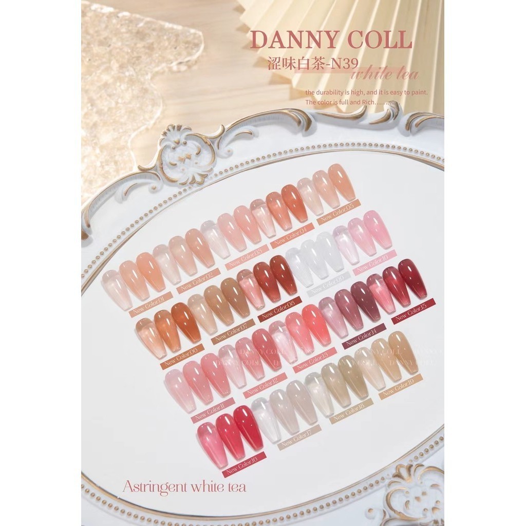 Jual Danny Coll White Tea Nail Gel 38 Color Translucent N39 | Kutek ...
