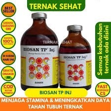 Jual JUAL BIOSAN TP INJEKSI 50ML 100ML SANBE OBAT VITAMIN HEWAN TERNAK ...
