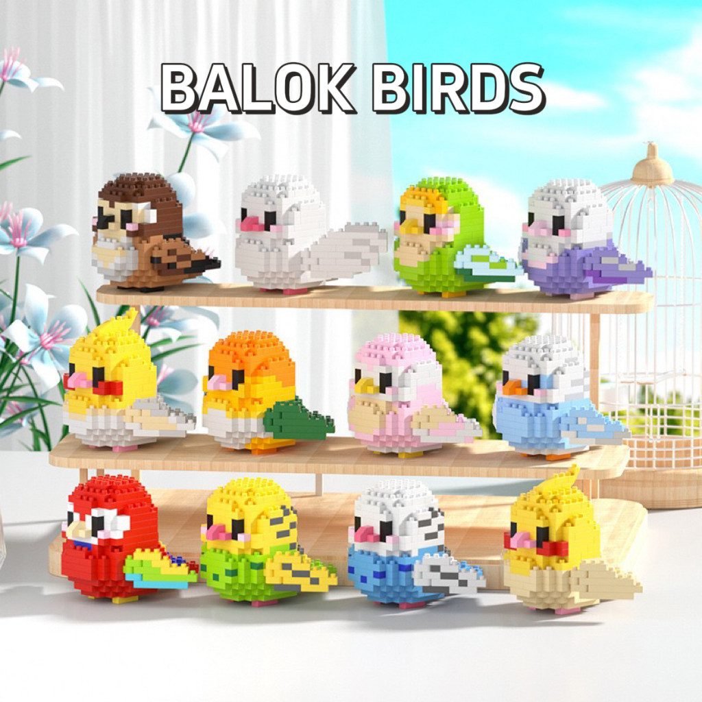 Jual Balok Toys Birds Susun Mainan Balok Bird Mainan Anak Edukasi Diy ...