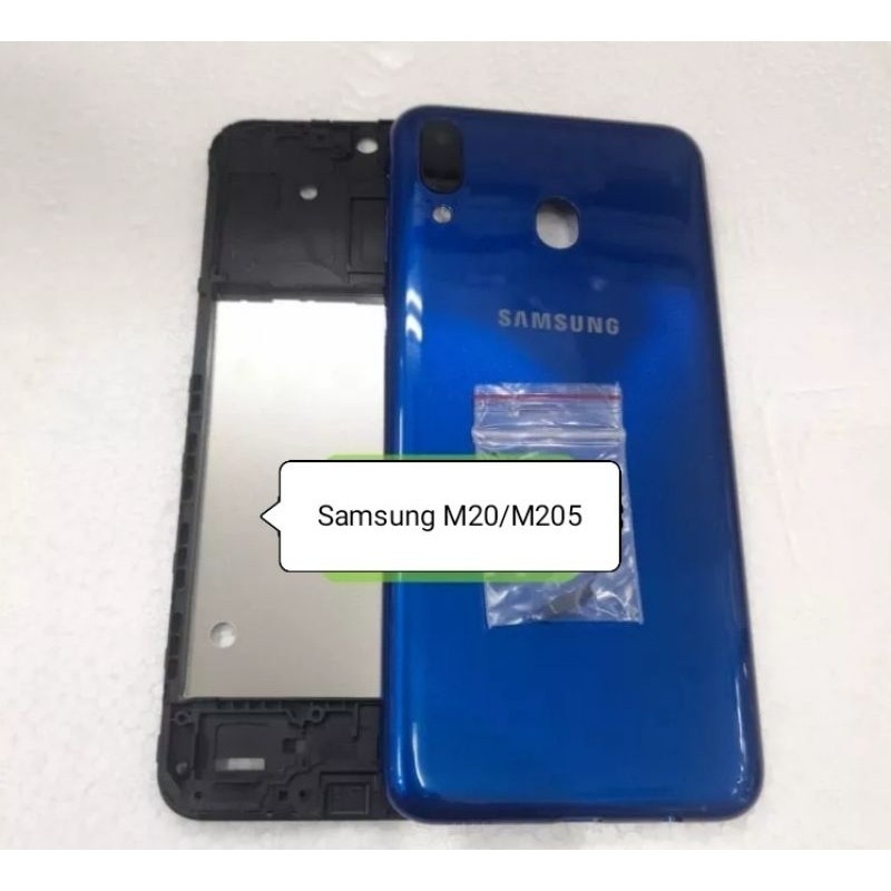Jual Cessing Hausing Fullset Frame Lcd Samsung M20/ M205 Backdor tutup ...