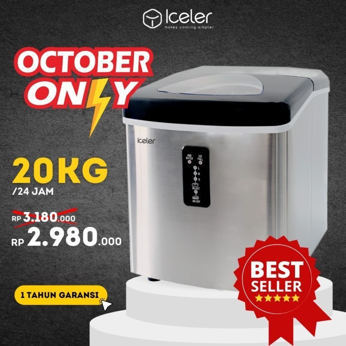 Jual MESIN ES STAINLESS STEEL ES ICELER BATU KRISTAL 20KG/HARI | Shopee ...