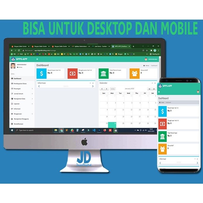 Jual Aplikasi Pembayaran SPP Berbasis Web Dengan Framework Codeigniter | Shopee Indonesia