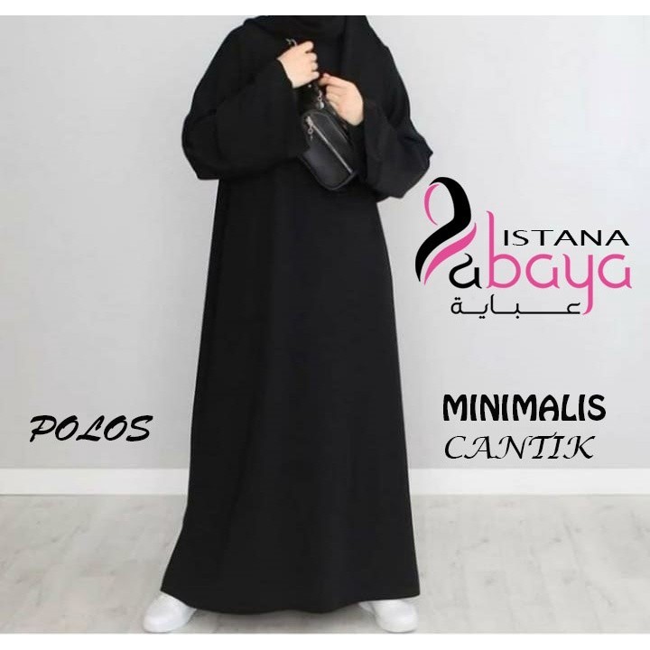 Jual PROMO!!! Gamis Jubah Dress Abaya Syari hitam polos saudi simpel ...