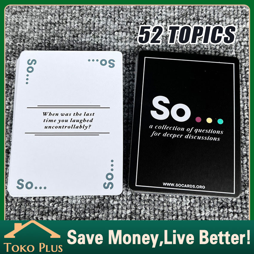 Jual So Cards Deep Conversation Card Starters Board Games Card Game Fun ...