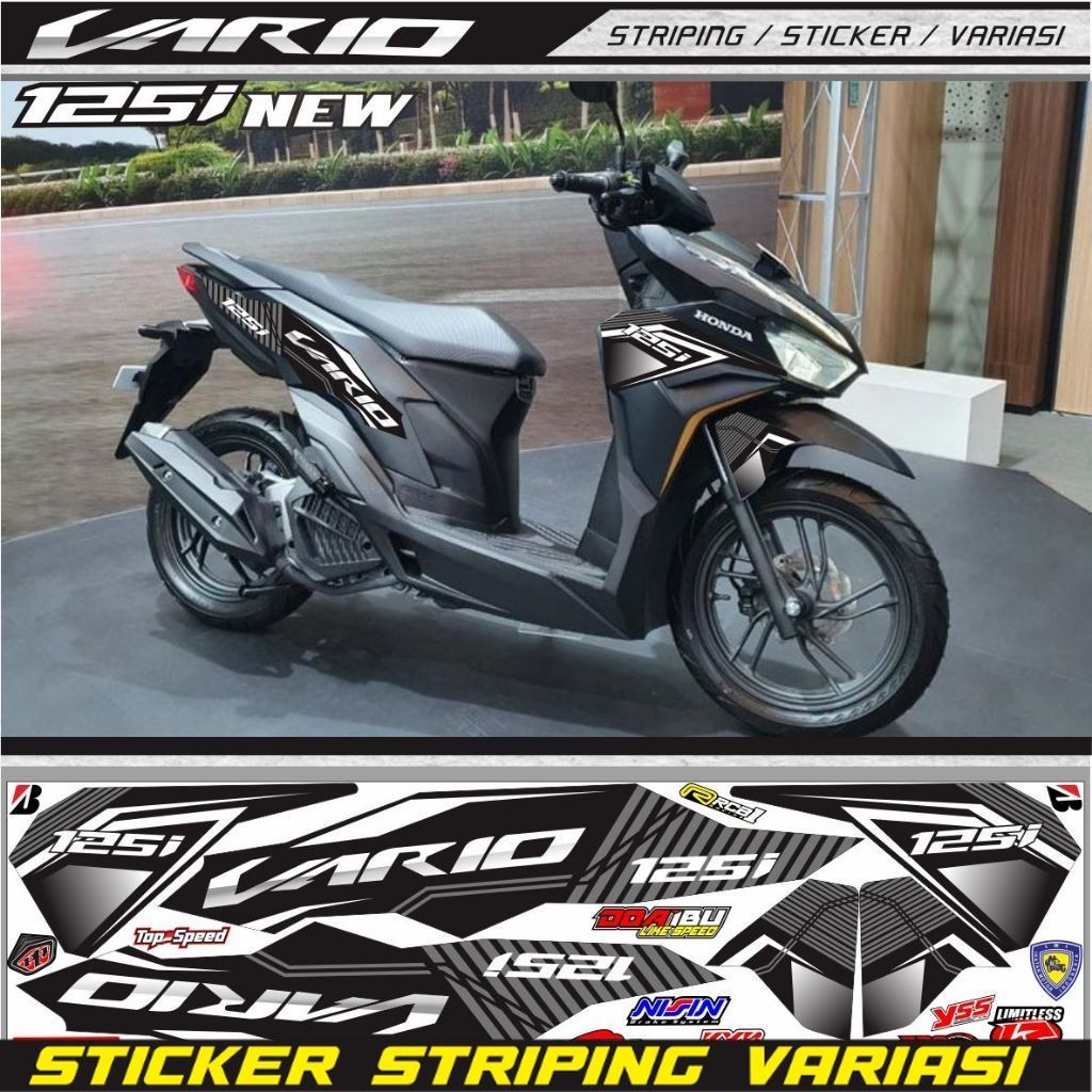 Jual VARIASI VARIO GN 2 / STIKER STRIPING NEW VARIO 125 GN2 CBS ISS ...
