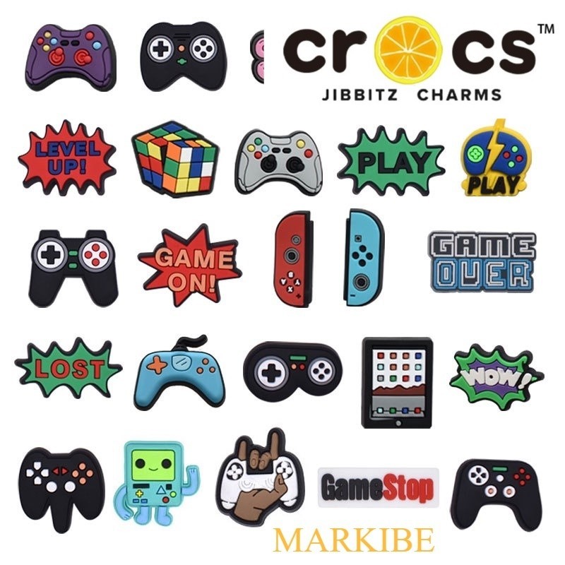 Jual Crocs Jibbitz 243 Pin Sandal Game Stop Hiasan Sendal Flat Flip ...