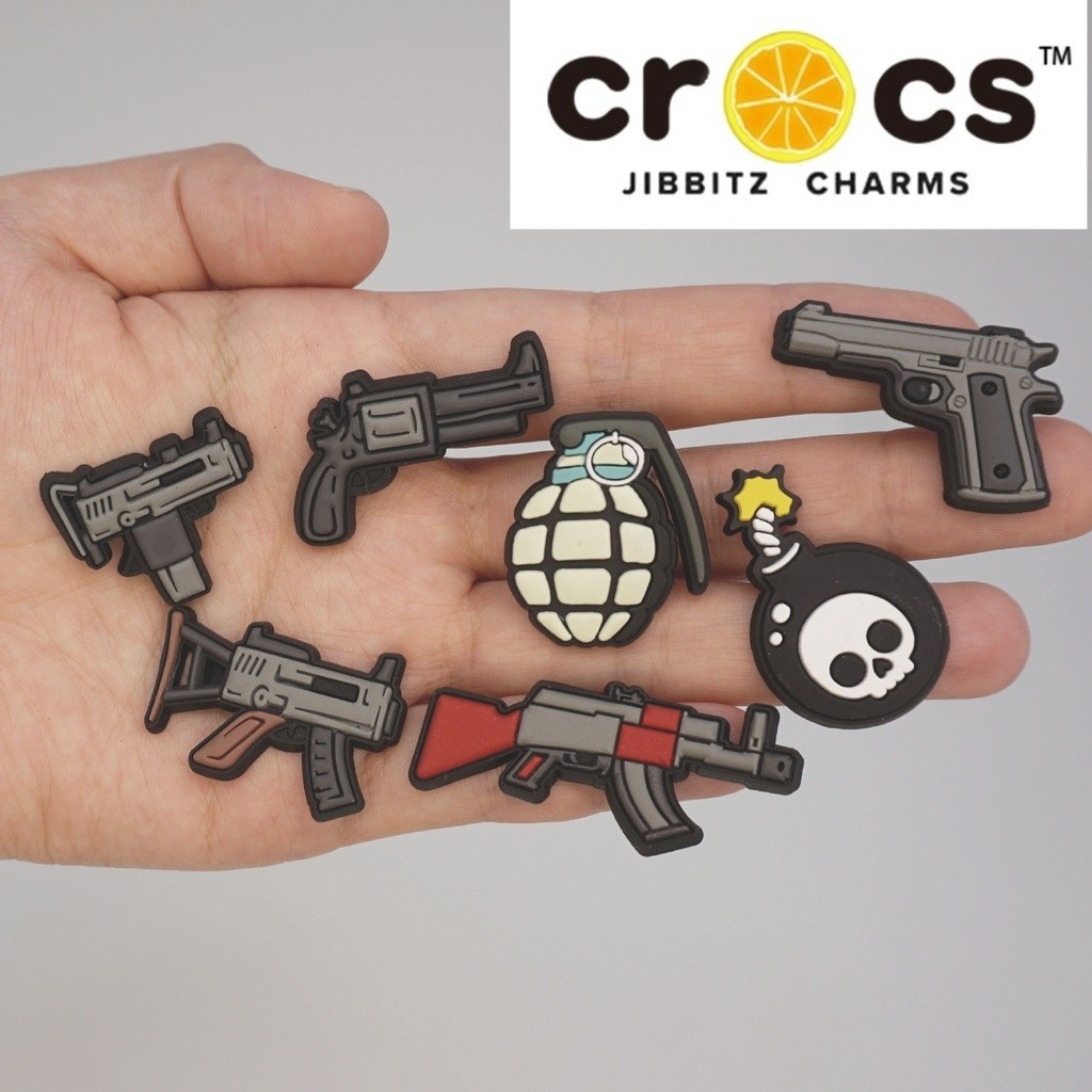 Jual Crocs Jibbitz 288 Pin Sandal Bom Granat Pistol Gun Hiasan Sendal ...