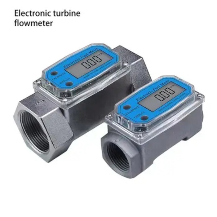 Jual Water Flow Meter 2 Inch Turbine Digital 2" Inci Solar NPT Fuel ...