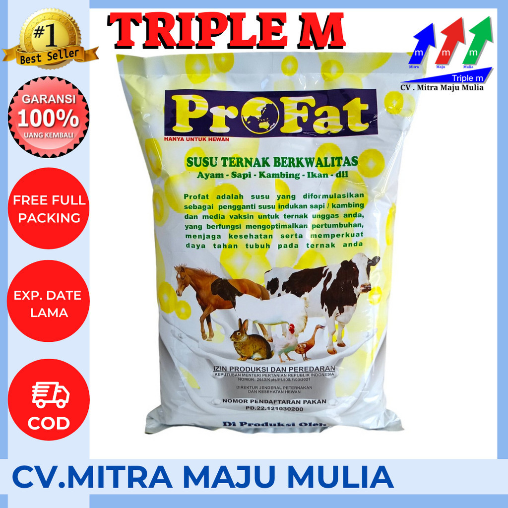 Jual PROFAT 1 KG - Susu Ternak Pengganti Susu Induk Untuk Sapi Kambing ...