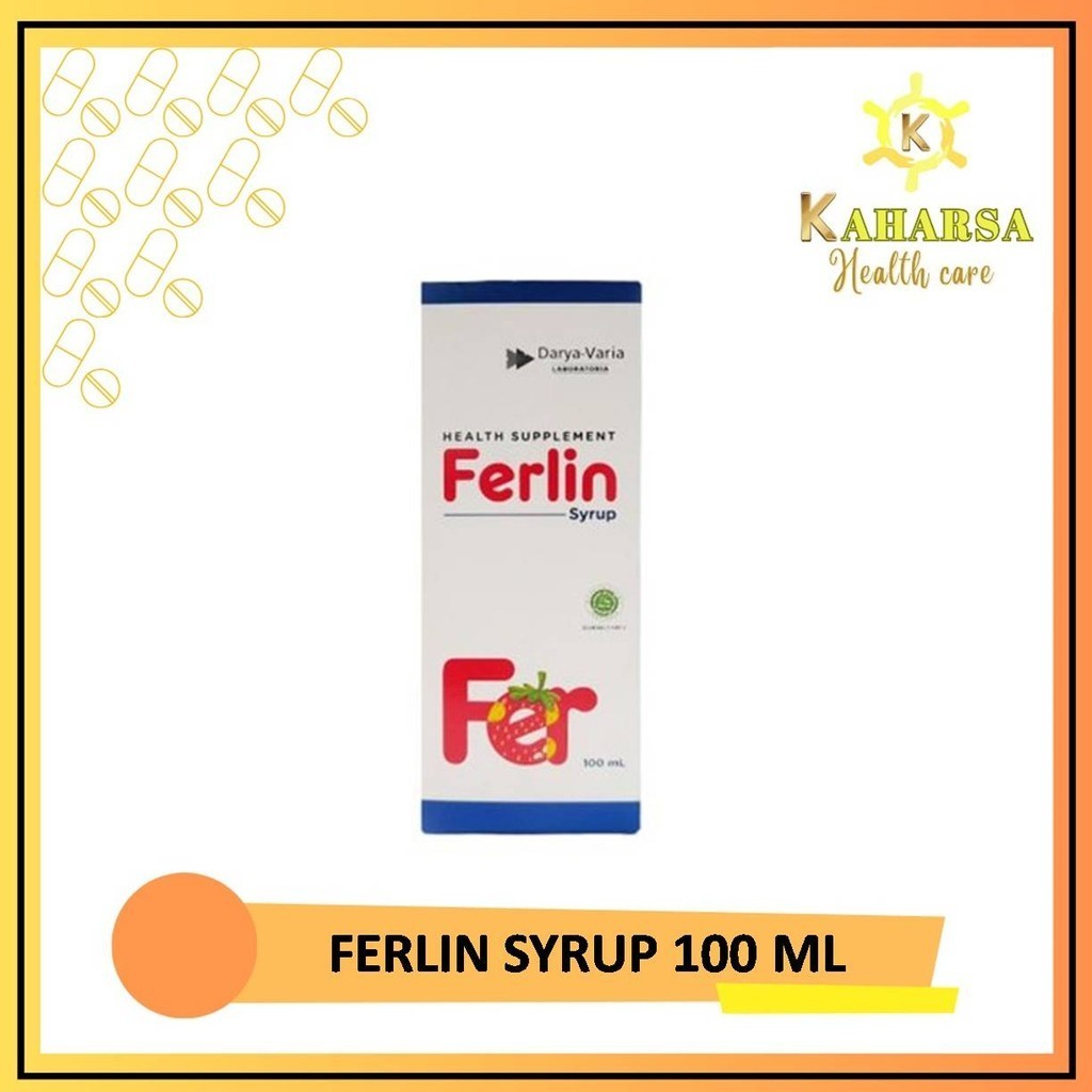 Jual FERLIN SIRUP 100 ML Suplemen Vitamin Zat Besi Untuk Pertumbuhan ...