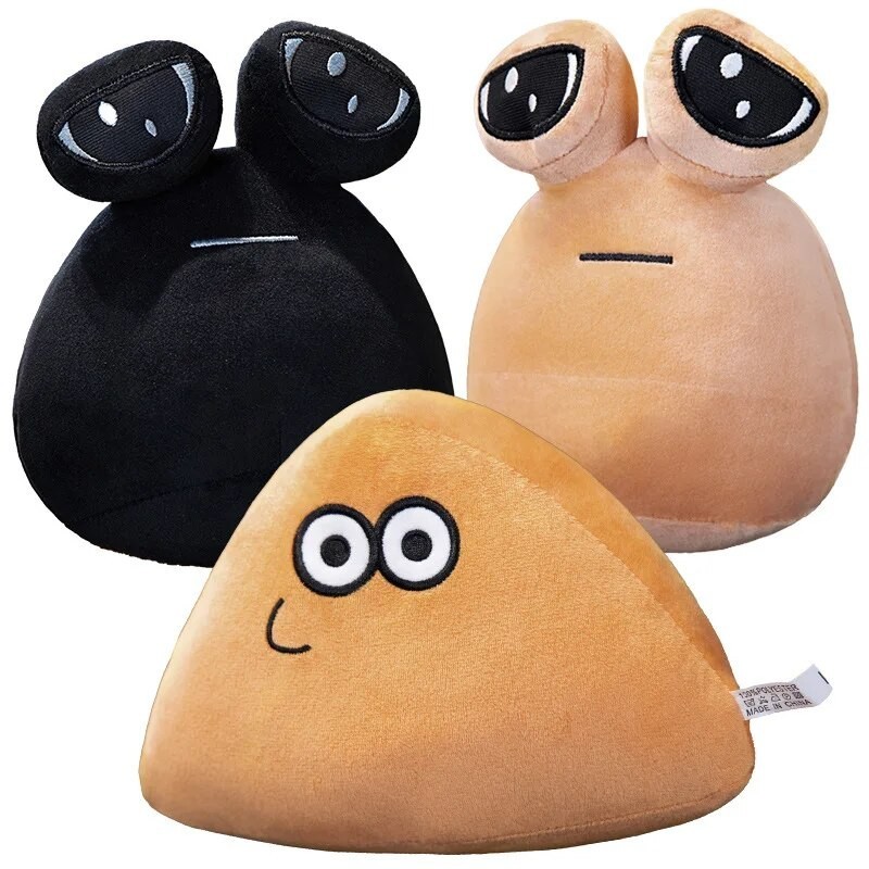 Jual New My Pet Alien Pou Plush Toy Kawaii Big Eyes Soft Stuffed Game ...