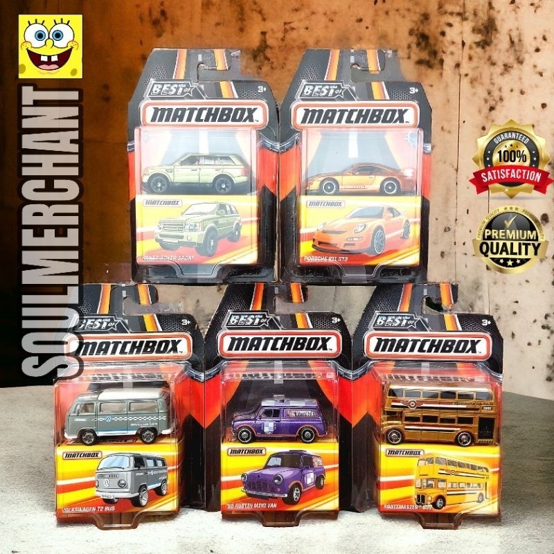 Jual BEST of MATCHBOX VW VOLKSWAGEN T2 BUS PORSCHE 911 GT3 RANGE ROVER ...